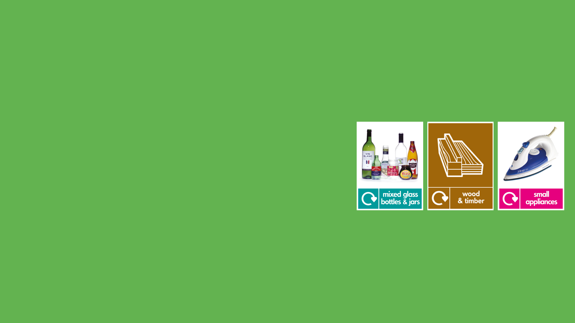 RFS Material Stream Icons | Zero Waste Scotland